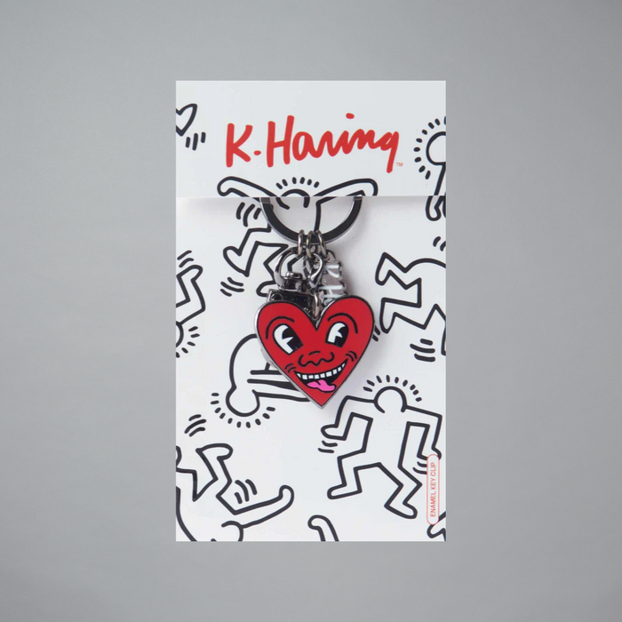 Keith Haring Heart Keychain