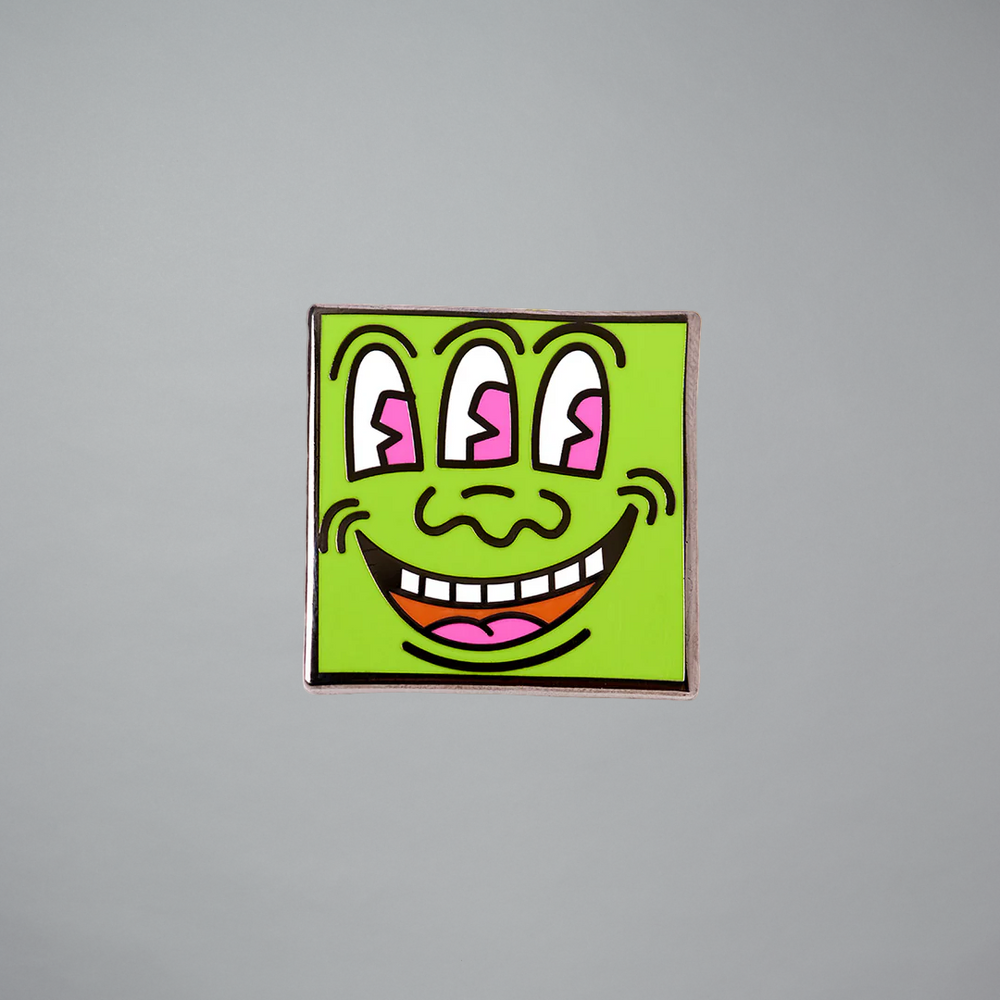 Keith Haring Three Eyed Monster Pin